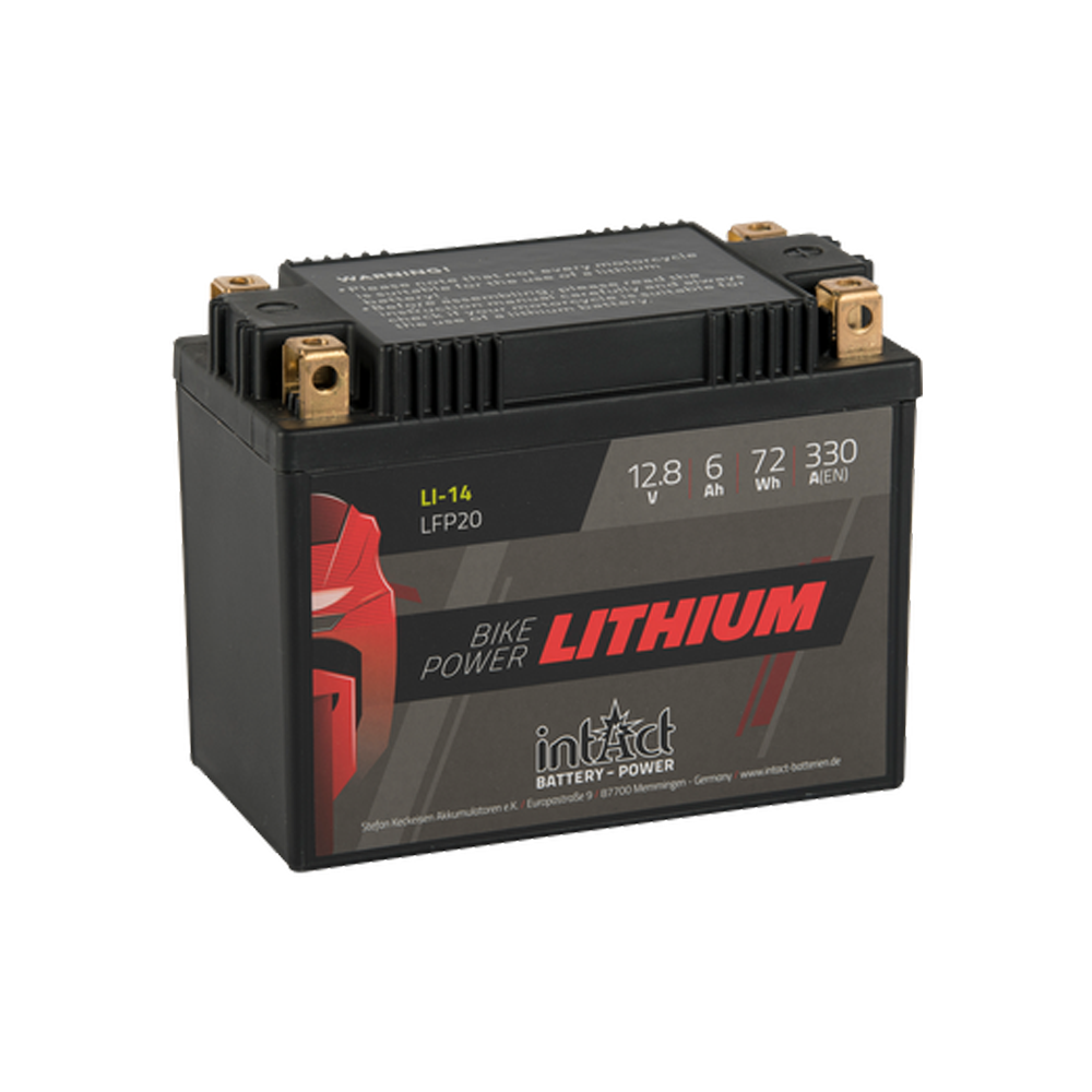 Intact Bike-Power Lithium LiFePO4 Battery LFP20 [12.8V 6.0Ah 72Wh ...